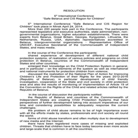 Resolution 2014 | DOC