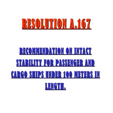 Resolution a167 | PPT