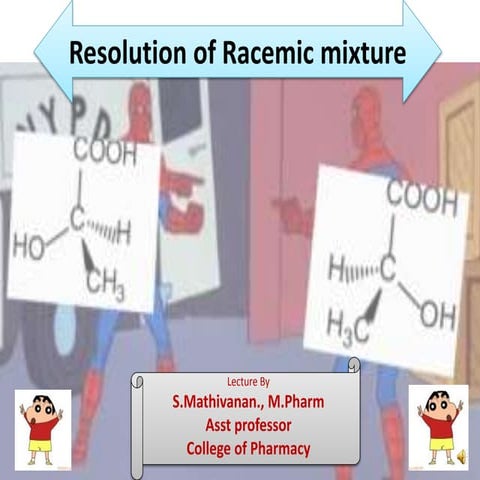 Resolution of racemic mixture | PPSX | Chemistry | Science