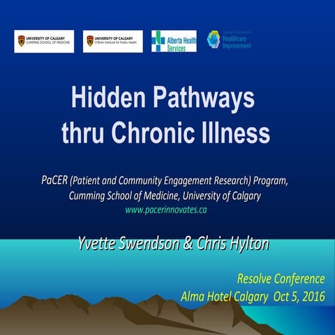 Hidden Pathways thru Chronic Illness | PPT