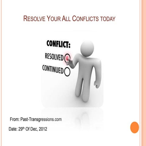 Resolve your all conflicts today | PPTX | Marriage and Civil Unions | Family and Relationships
