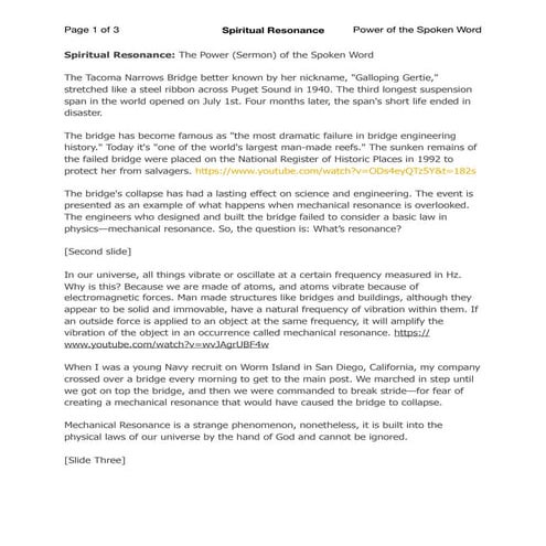 Resonance in the spoken word | PDF