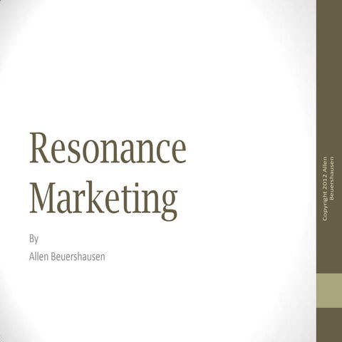 Resonance marketing | PPTX