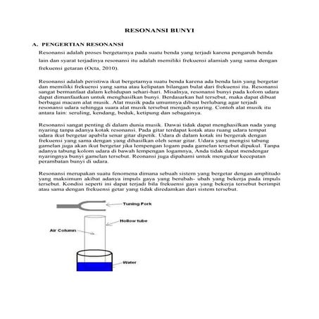 Resonansi Bunyi | DOCX