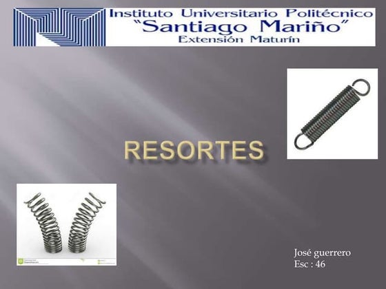 Resortes en serie y paraleloo | PDF
