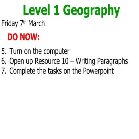 Resource 10 - Significance Writing Paragraphs | PPT