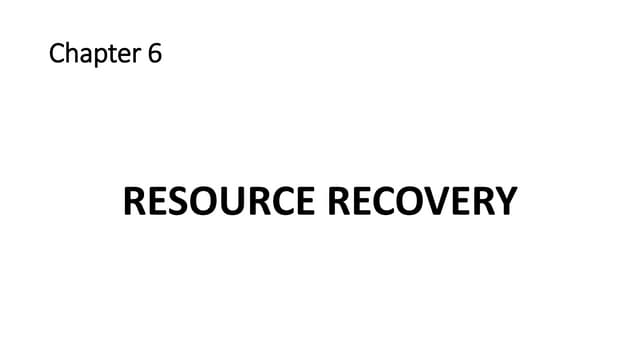 Material Recovery Facility | PPTX