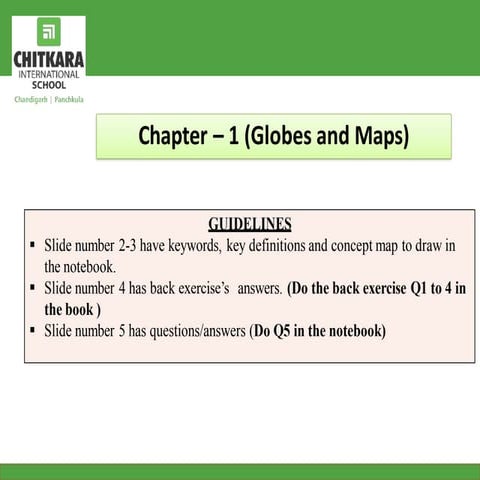 GLOBES AND MAPS . CLASS 5 SOCIAL/SCIENCE | DOCX