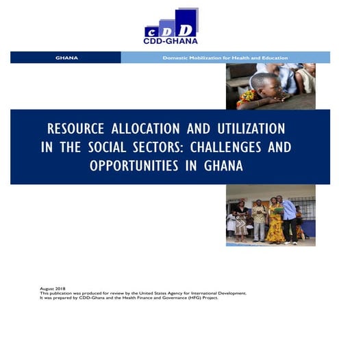 Resource Allocation and Utilization in the Health and Education Sectors ...