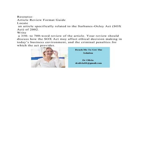 Resource Article Review Format GuideLocate an article specifi.docx