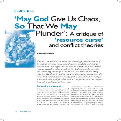 Resource Curse Critique | PDF