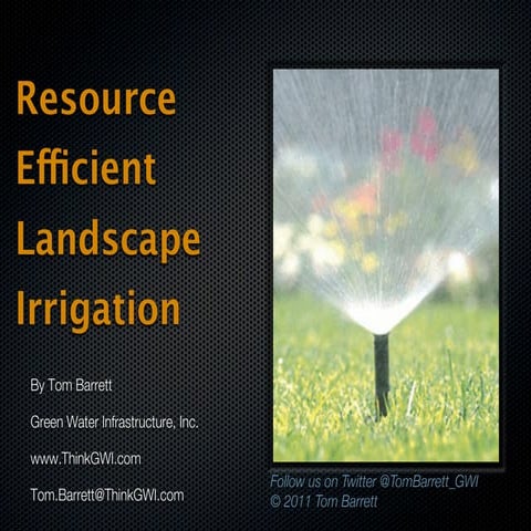 Resource Efficient Landscape Irrigation | KEY
