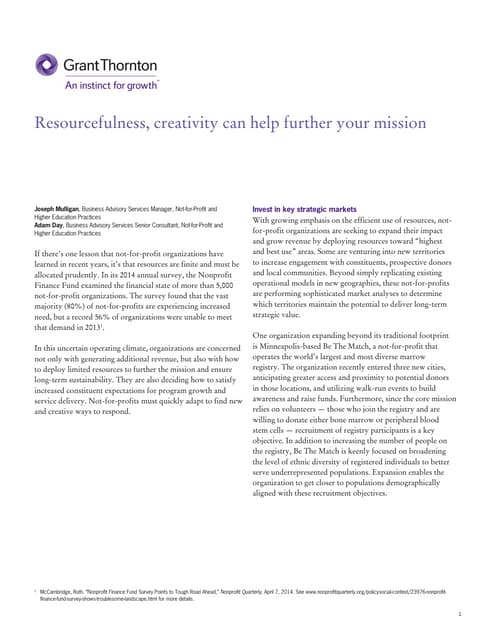 McKinsey Case Competition 2015 - One Pager - Redacted | PDF