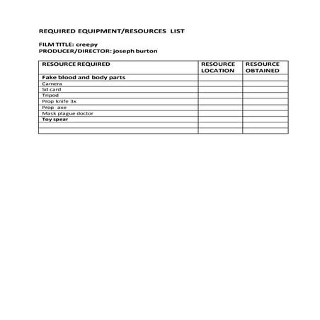 Location scouting template (recce) (1) | PDF