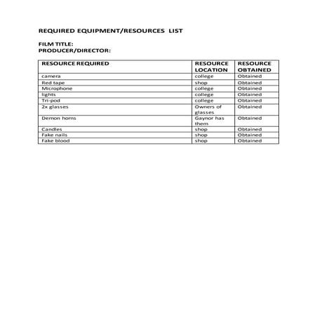 Location scouting template (recce) (1) | PDF