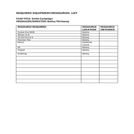 Resource list video | PDF