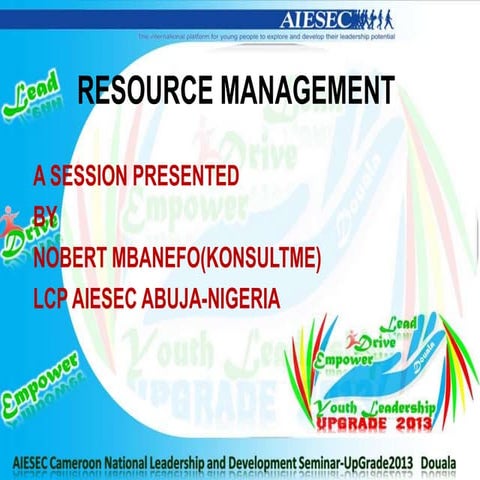Resource management | PPTX