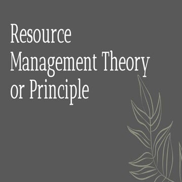 Resource Management Theory or Principle.pptx