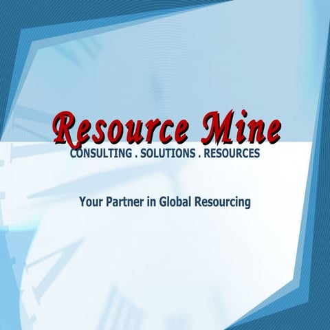 Resource Mine Presentation | PPT
