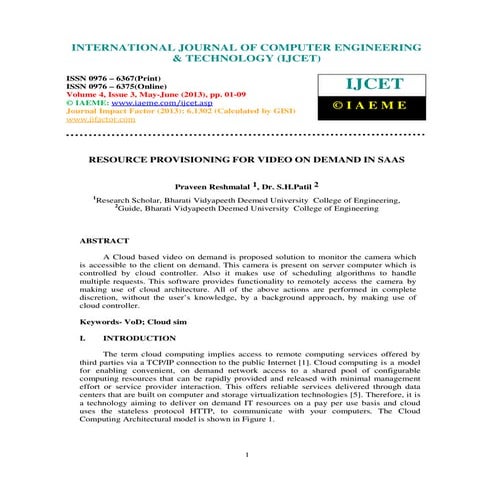 Application of selective algorithm for effective resource provisionin…