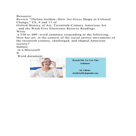 Resource Review Thelma Golden--How Art Gives Shape to Cultural C.docx