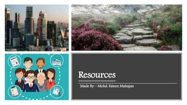 Classification of resources | PPTX