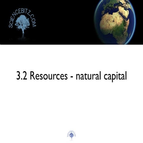 Resources and natural capital | KEY