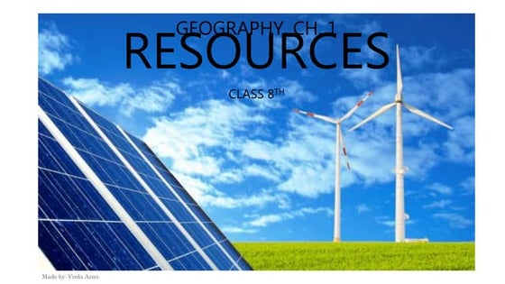 RESOURCES CLASS 8 | PPT