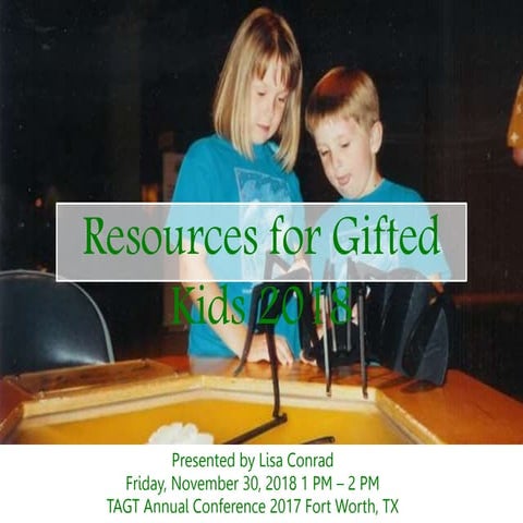 Resources for Gifted Kids | PPT
