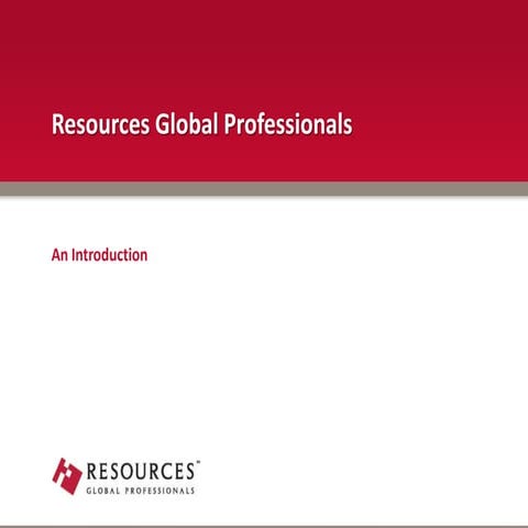 Resources Global Introduction | PPT