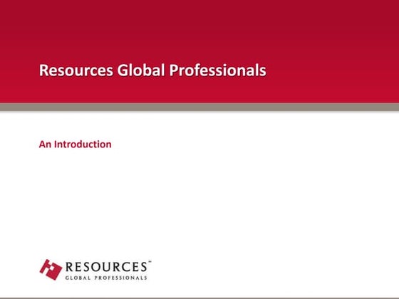 Resources Global Introduction | PPTX | Management Consulting Industry ...