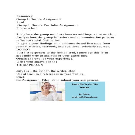 Resources Group Influence AssignmentRead Group Influence Port.docx