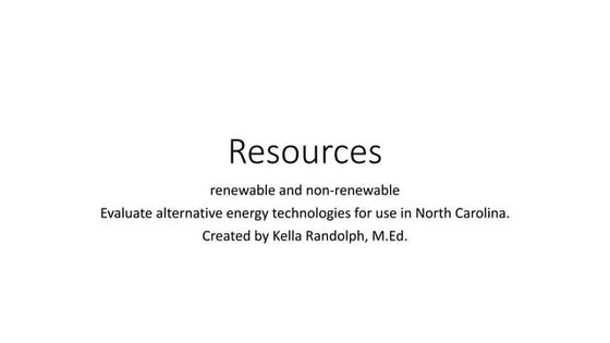 Non renewable resources | PPT