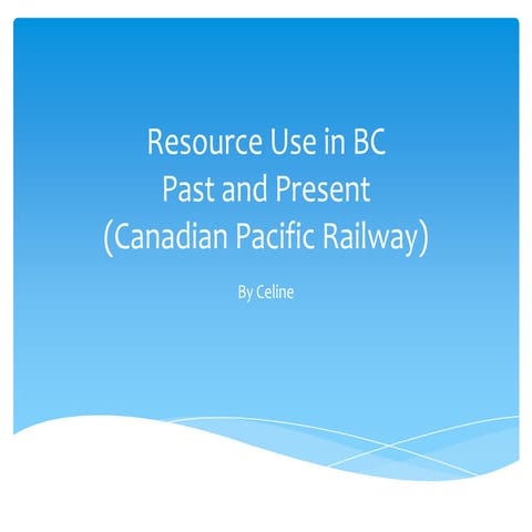Resource use in bc | PPTX