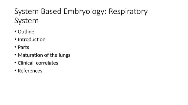 Chapter 1 fetal lung development | PPTX