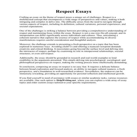 Respect Essays.pdf