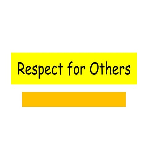 Respect for others | PPTX
