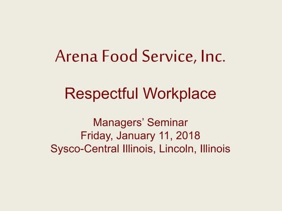 Respect in the workplace presentation | PPTX | Resume Writing and ...