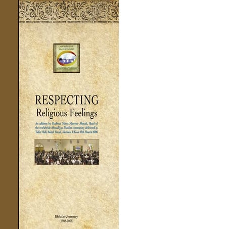 Respecting Religious Feelings Peace-symposium-2008 | PPT
