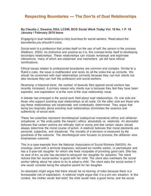 Professional boundaries | PPTX