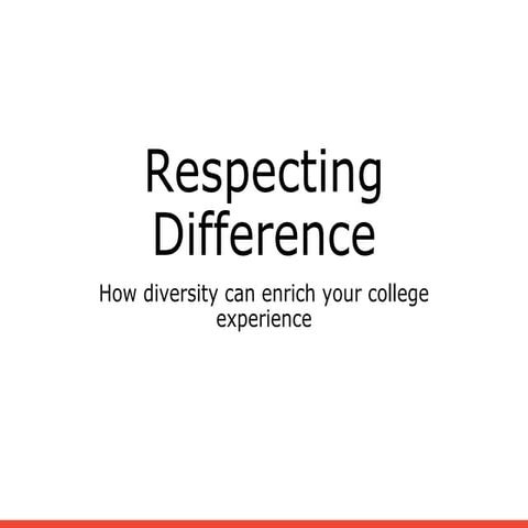 Respecting Difference Pt.1 | PPT