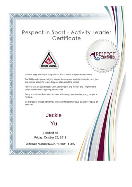 American Hotel & Lodging Educational Institute Certificate of ...