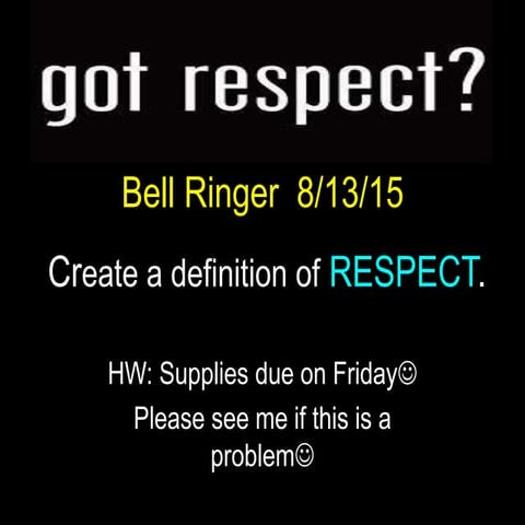 Respect lesson | PPTX