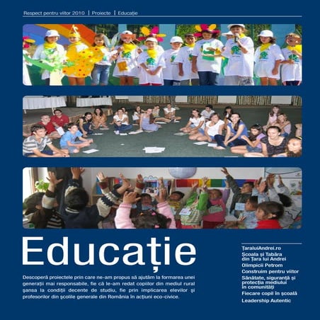 Respect pentru viitor 2010 - Educatie | PDF