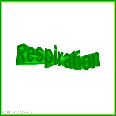 Respiration | PPT