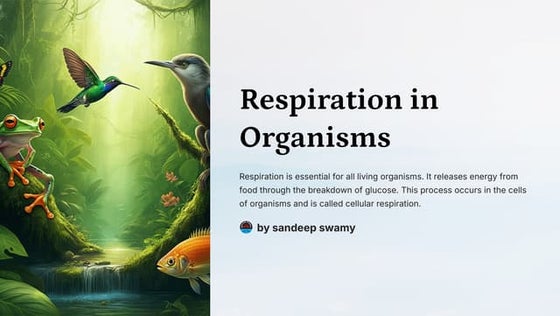 Chapter - 10, Respiration in Organisms, Science, Class 7 | PDF