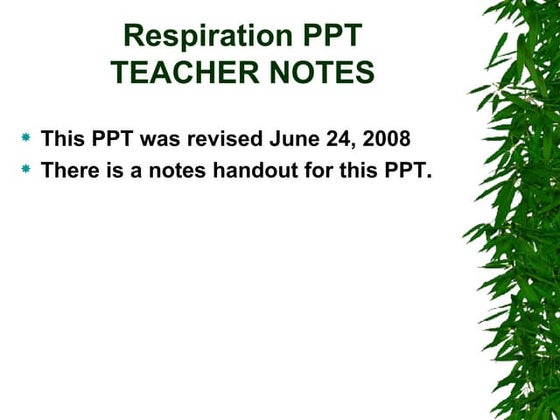 Cellular Respiration | PPTX