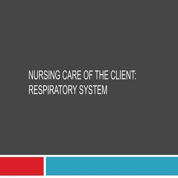Respiratory | PPT