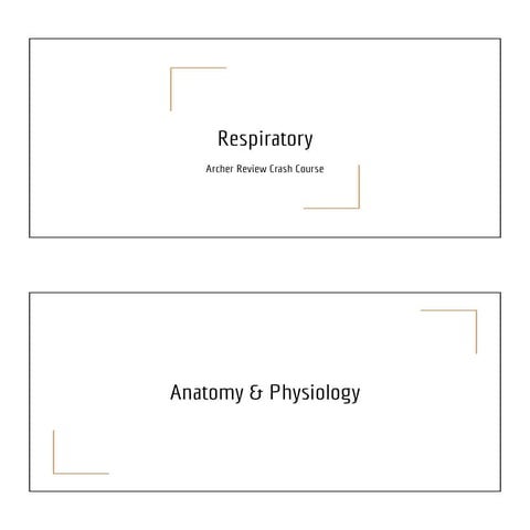 Respiratory System Review and Disorders. | PDF