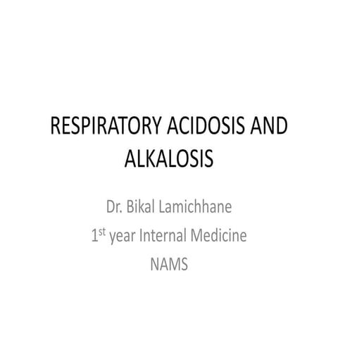 Respiratory Acidosis Pathophysiology And Management Of Respiratory And